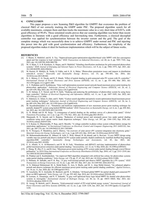 an efficient scanning algorithm for photovoltaic systems under partial