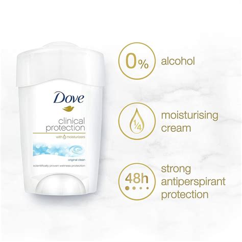 Dove Clinical Protection Antiperspirant Deodorant For Sweat And Odor