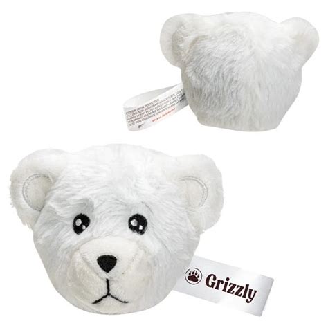 Stress Buster Tm Polar Bear Plush With Your Logo