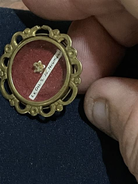 Antique Catholic Reliquary Theca W Relic From St John Neumann