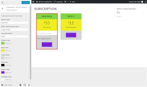 Wordpress Frontend Style Customizer For Wp User Frontend Wedevs