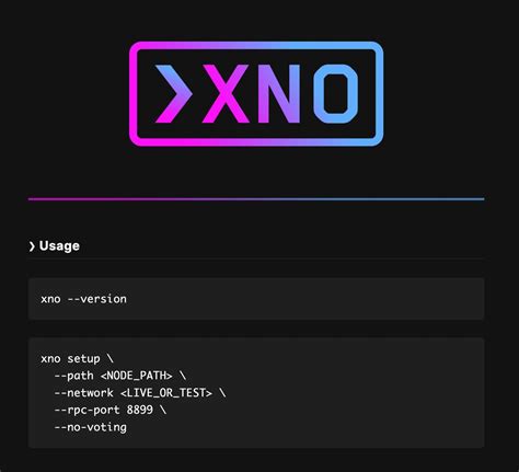 Sneak Preview Xno Nano Command Line Tool Useful For Installing