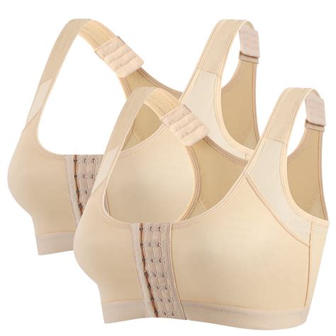 Hfnxid Front Closure Post Surgery Compression Bras For Women 2025