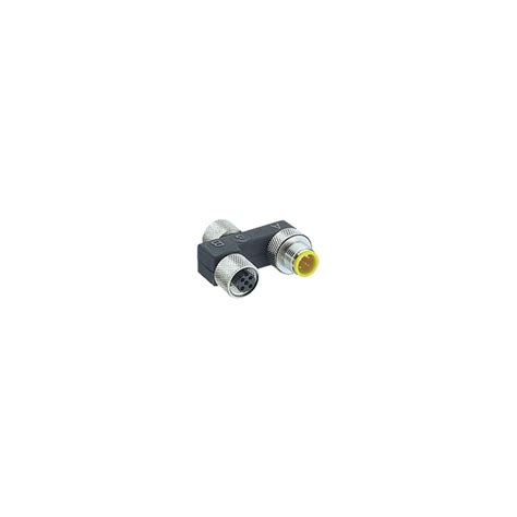 Lumberg Automation Devicenet Tee Tap Dcmicro M12 Male Fem Trunk Fem Dcmicro M12 Drop 906 Utp
