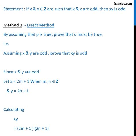 Example 13 Check Whether True Or Not If X And Y Are Odd