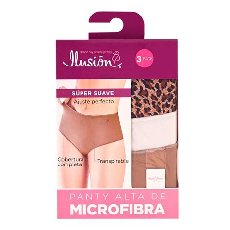 Pantaleta Ilusión Para Mujer Alta De Microfibra Suave 3 Piezas