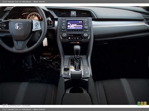 Black Interior Dashboard For The 2017 Honda Civic Lx Hatchback