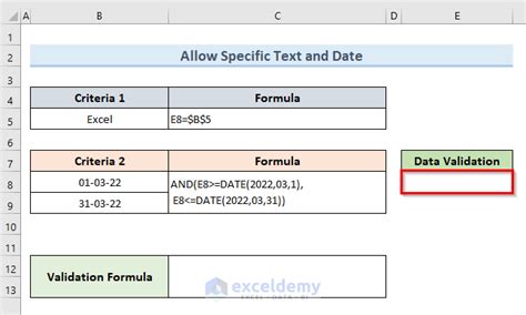 How To Apply Multiple Data Validation In One Cell In Excel Examples