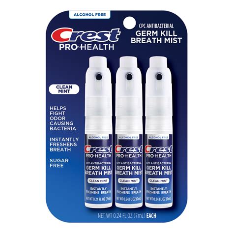 Crest Pro Health Portable Alcohol Free Cpc Mist With