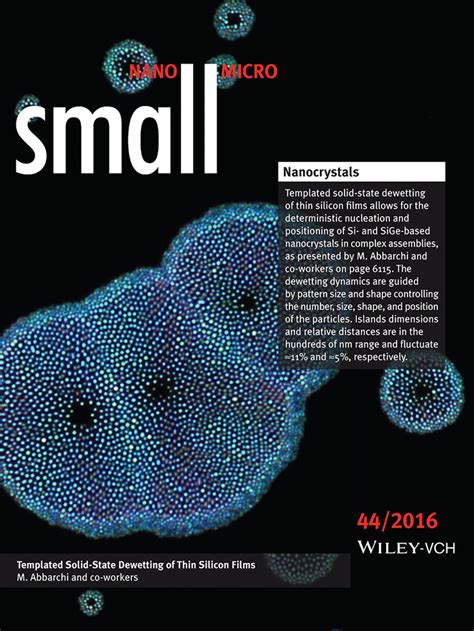 Pdf Templated Solid State Dewetting Of Thin Silicon Films
