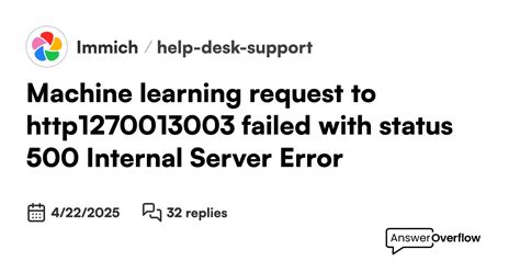 Machine Learning Request To 1270013003 Failed With Status