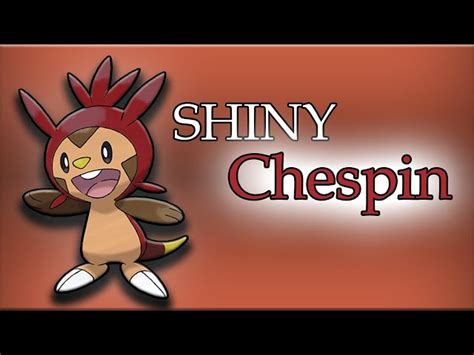 Shiny Chespin Pokemon Card
