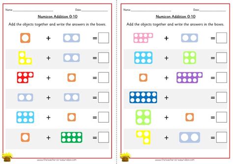 Numicon Addition Worksheets Free Download Maths Numeracy Number Shape