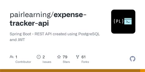 Github Pairlearningexpense Tracker Api Spring Boot Rest Api Created Using Postgresql And Jwt