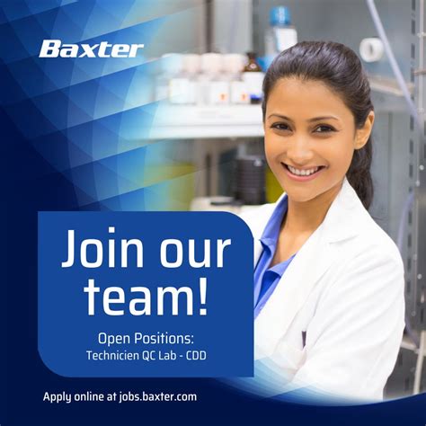 Baxter Lifeatbaxter Qualitycontrol Healthcarecareers Joinus