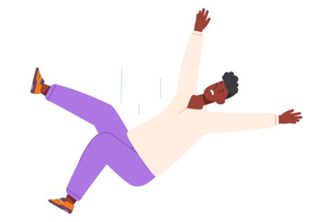 Falling Black Man Person Drop Down Fail Graphic By Smartstartstocker