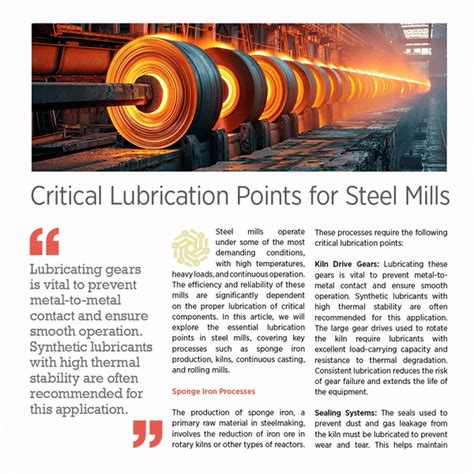 Steelindustry Power Oil Netzero Esg Sustainability Lubrication