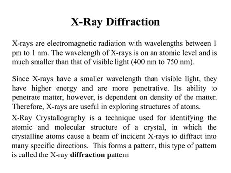 Lecture 1 Principle And Application Of X Ray Diffractometerpdf