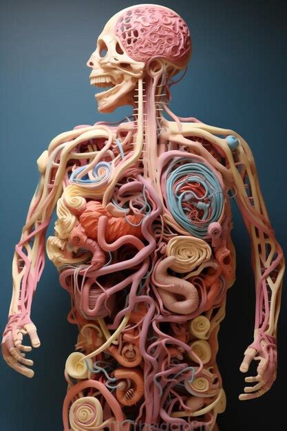 Premium Ai Image 3d Model Concept Of Digestive System