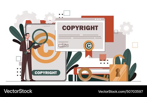 Copyright Intellectual Property Concept Royalty Free Vector