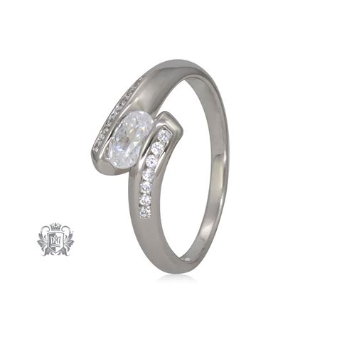 Oval Bypass Ring Metalsmiths Sterling