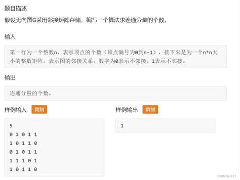 swust oj 1065 无向图的连通分量计算 csdn博客