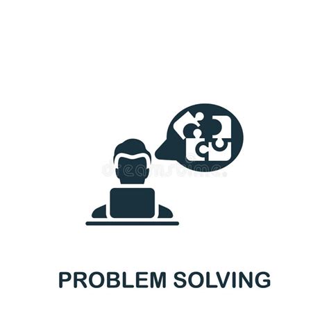 Problem Solving Icon Monochrome Simple Icon For Templates Web Design And Infographics Stock