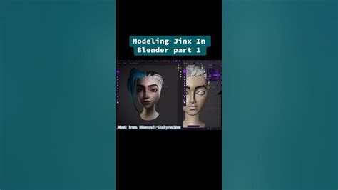 Modeling Jinx In Blender Blender Blenderanimation Blendermodeling Timelapse 3dmodeling