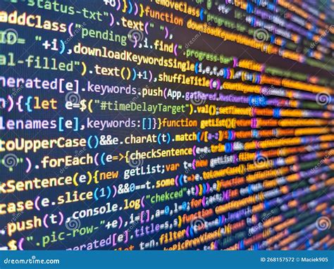 Source Code Photo Programming Code Abstract Screen Of Software Developer Internet App