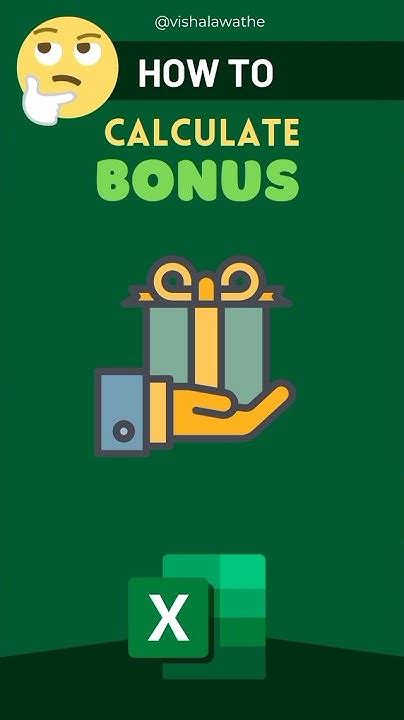 calculate bonus in excel viral trending howto excel reels shorts