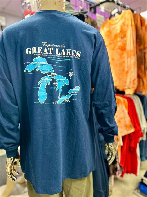 Great Lakes Long Sleeve T Shirt Lake Life Shirt Jakewear Shirt Lake