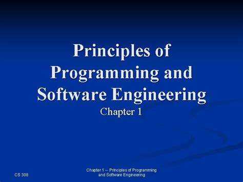Principles Of Programming And Software Engineering Chapter 1