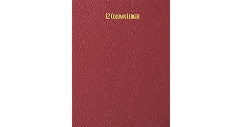 12 Column Ledger Book Twelve Column Ledger Accounting Ledger Pad