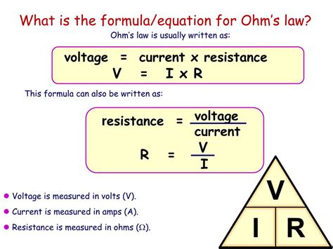 how to calculate voltage resistance and current