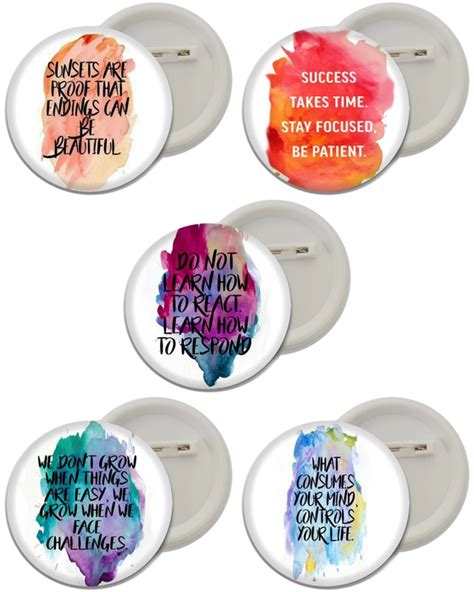 d2c inspirational motivational quotes button badges