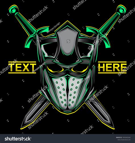 Knight Helmet Logo Vector Eps 10 Stock Vector Royalty Free 1834265260