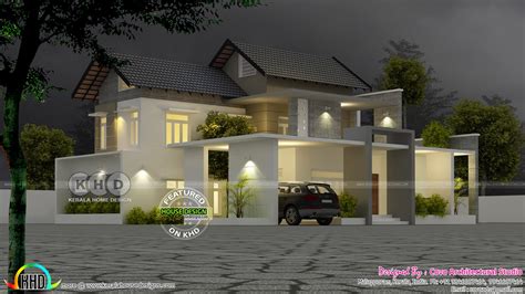 Fusion Home Architecture Kerala Kerala Home Design And Floor Plans