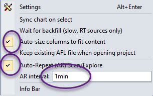 Is There A Way To Set The Default Explore Backtest Like This AFL Programming AmiBroker