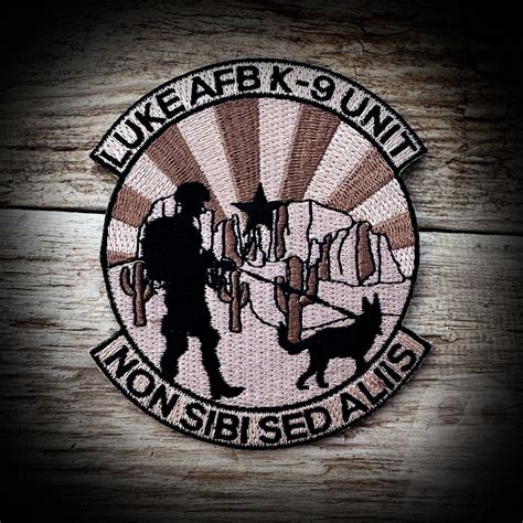 Subdued Luke Air Force Base K9 Unit Patch Authentic Subdued Ghost