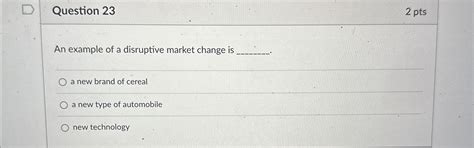 solved question 232 ﻿ptsan example of a disruptive market