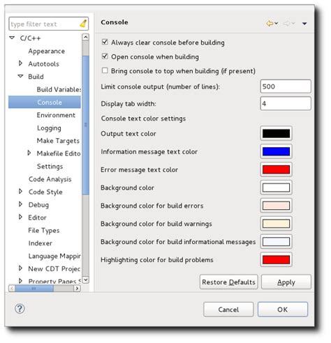 Autotools Plug In User Guide Configuration