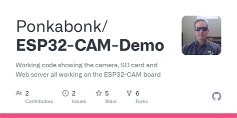 GitHub Ponkabonk ESP CAM Demo Working Code Showing The Camera SD Card And Web Server All
