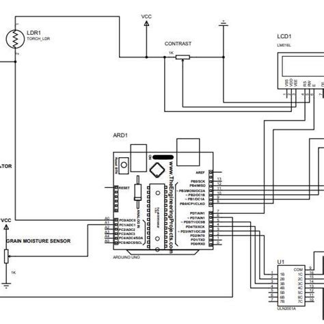Schematic Diagram For The Moisture Control Electronic Circuit