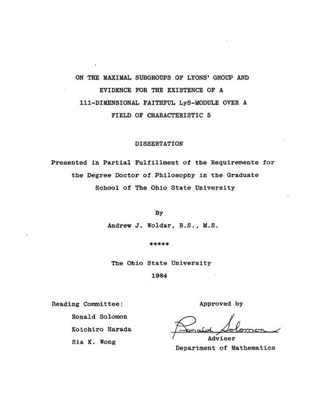 Pdf On The Maximal Subgroups Of Lyons Group And Evidence For The