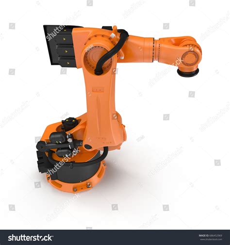Robot Arm Industry Isolated On White Stock Illustration 686452969 Shutterstock
