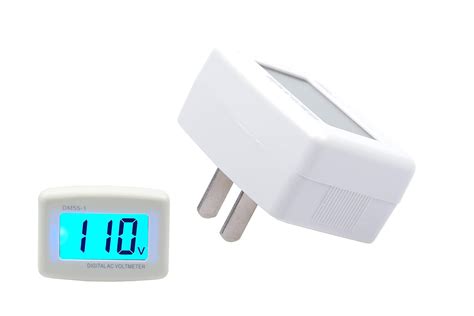 LM YN Plug Type AC V V Home Digital Voltmeter AC Meter Plug And Play Amazon Com Tools