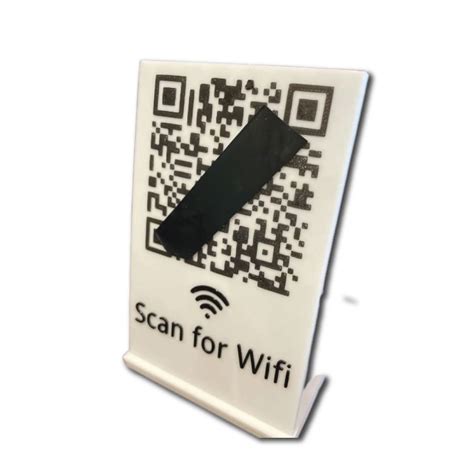 D Printed Custom QR Code Sign WIFI Etsy
