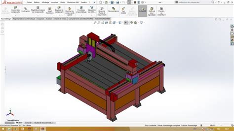 Zaafrani Wissem On Linkedin Cnc Router In 3d Solidworks
