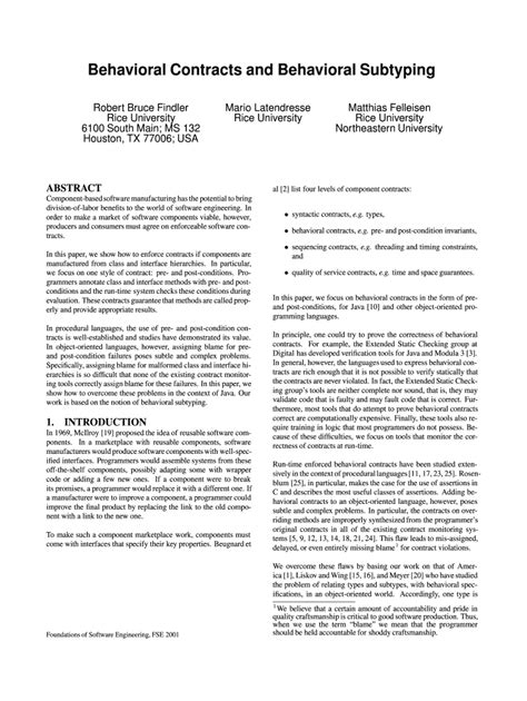 fillable online behavioral contracts and behavioral subtyping fax email