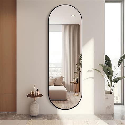 Zhunfa 65x 22 Oval Full Length Wall Mirror Arched Top